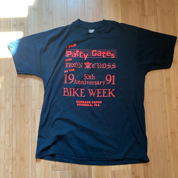 Screen Stars | Shirts | Vintage Iron Cross And Patty Gates Band Tshirt ...